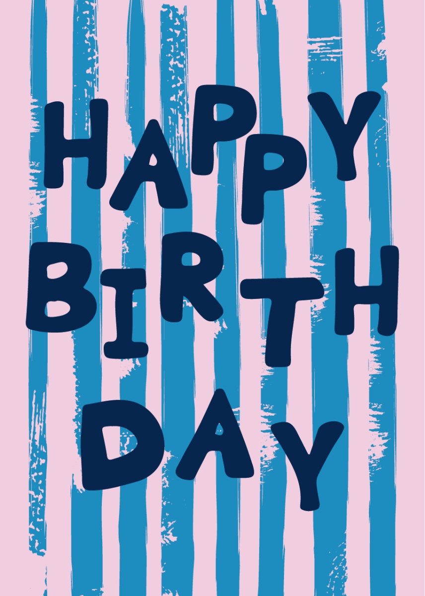 Vertical Happy Birthday Happy Birthday Favourite Person Greetings Card